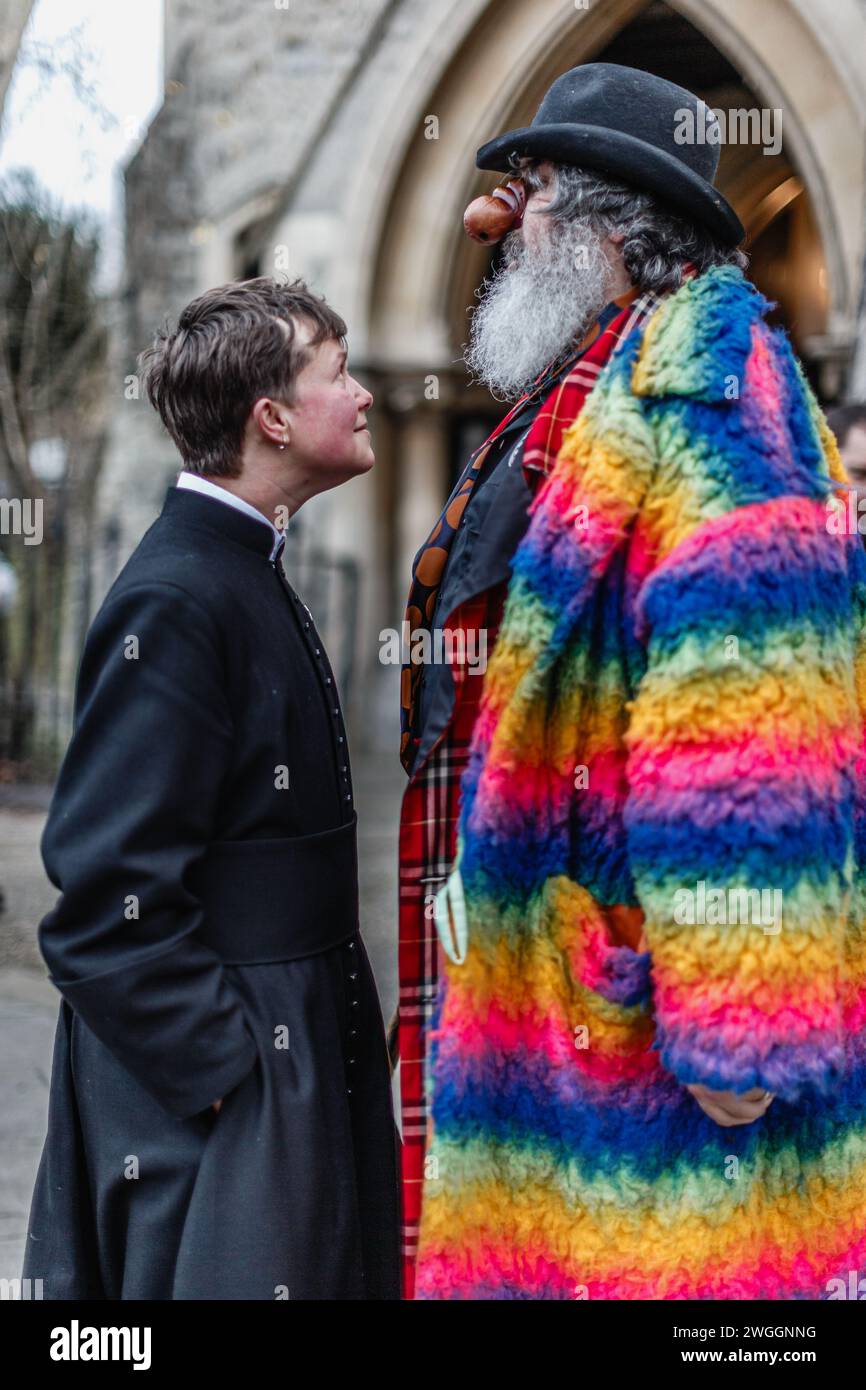 Clergy and clown face off in fun at the annual Joseph Grimaldi event ...