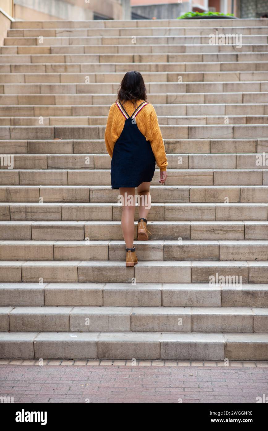 Concept people walking rear view hi-res stock photography and images ...