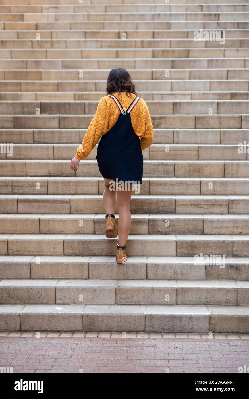 Concept people walking rear view hi-res stock photography and images ...