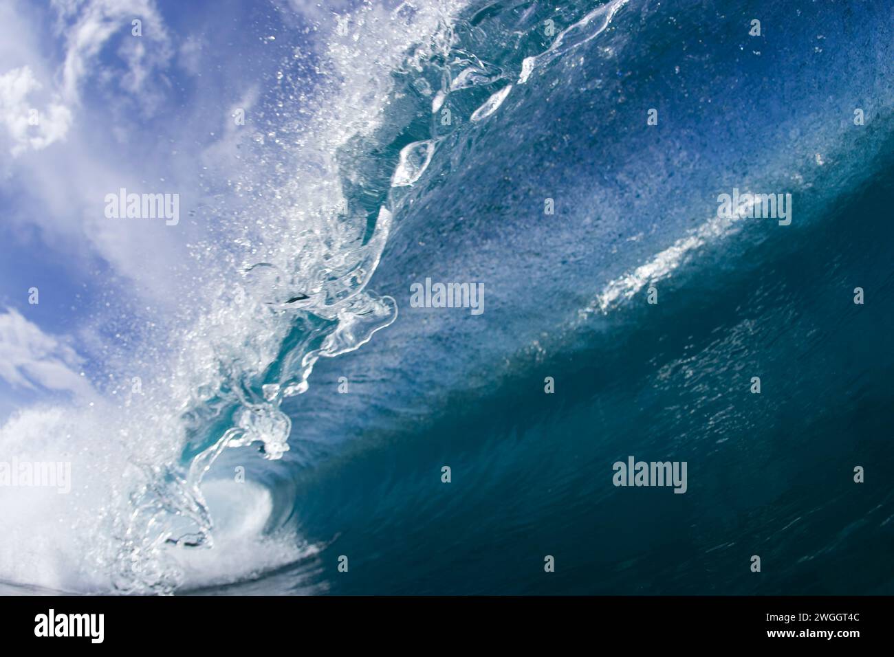 breaking wave in Indonesia Stock Photo - Alamy