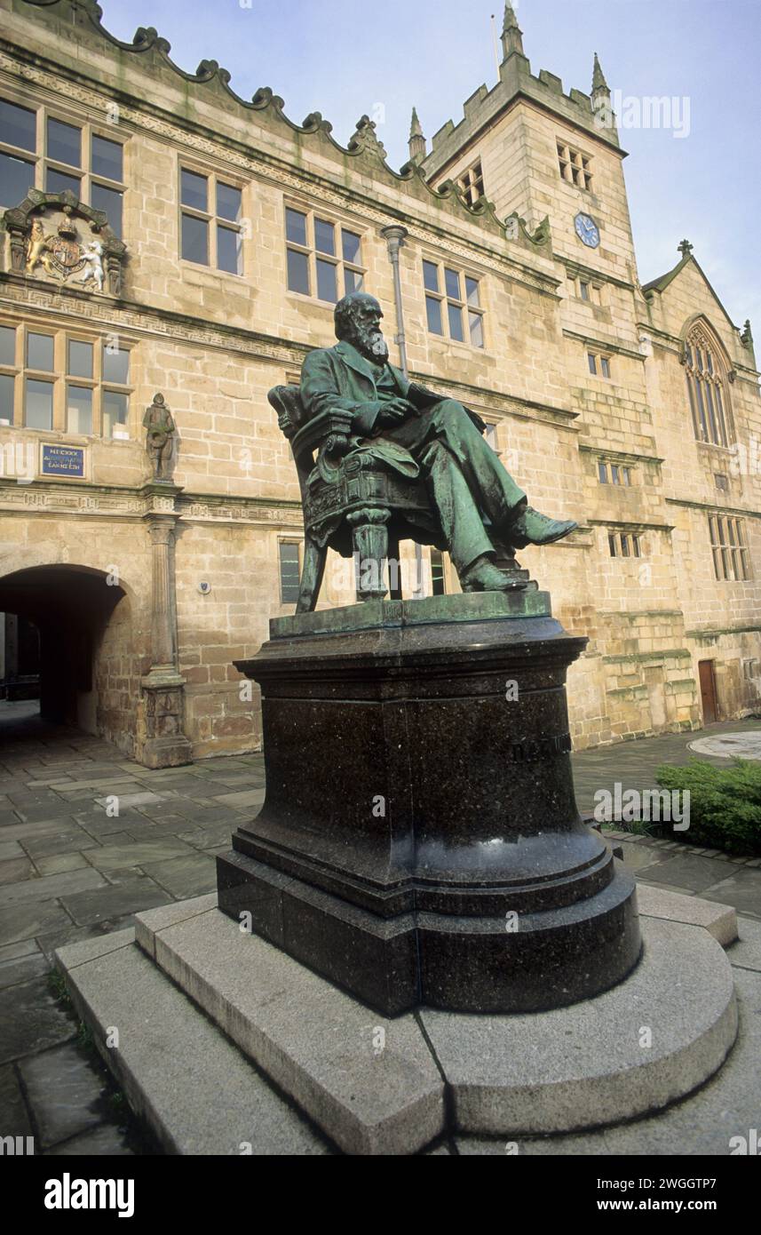 Charles Darwin bronze statue, dated 1897 by Horace Montford, and ...