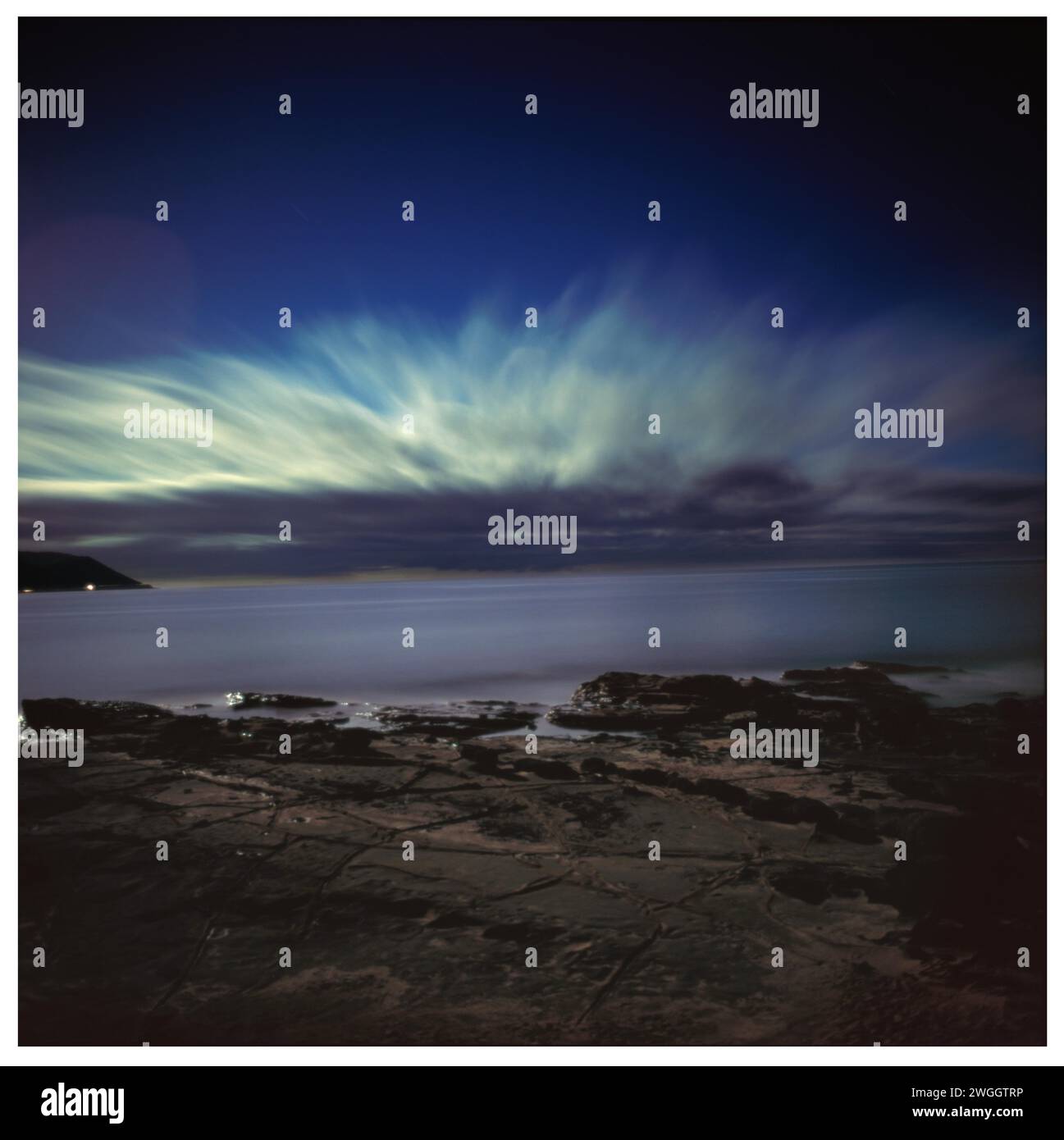 Artillery Rocks with moonlight in Victoria, Australia Stock Photo - Alamy