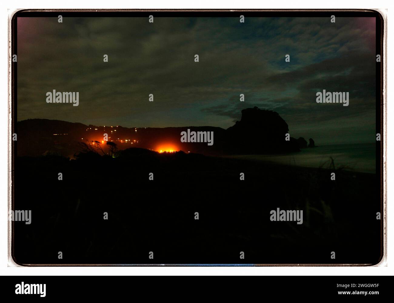 Piha beach an one hour drive from Auckland the capital of the North ...