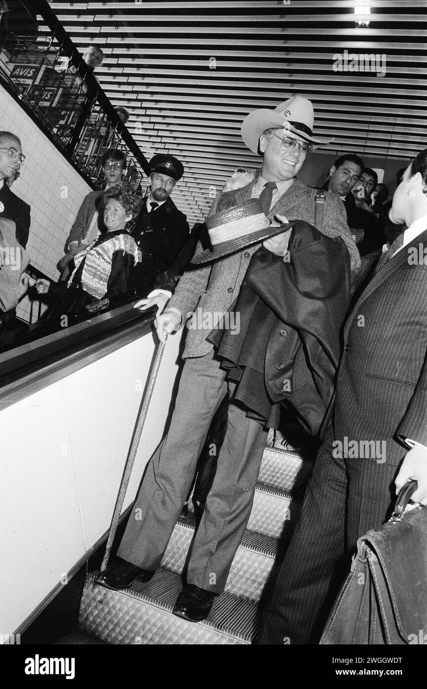 April 16, 1983. Amsterdam, Netherlands. Actor Larry Hagman, known as JR ...