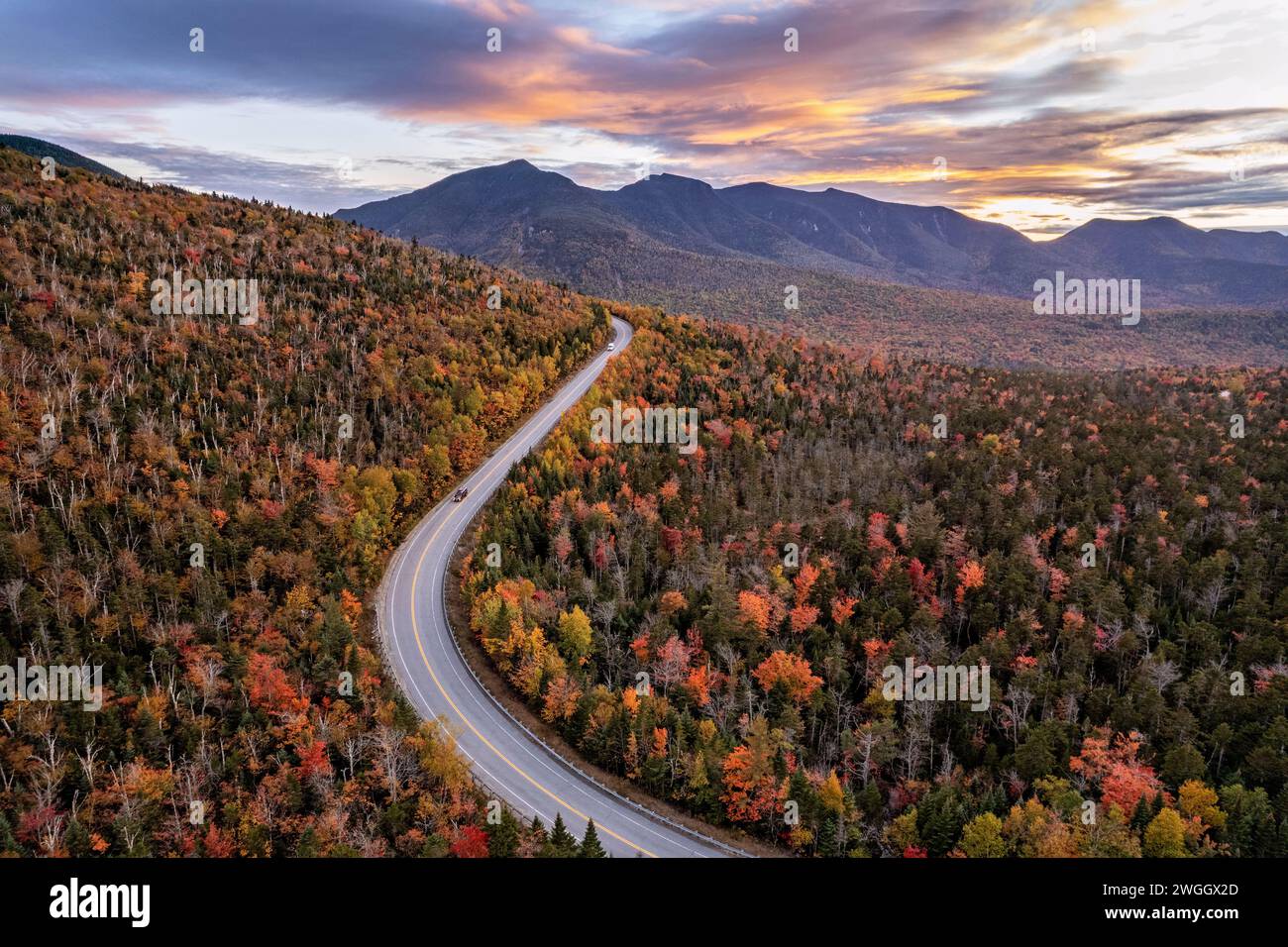 Aerial view kancamagus highway hi-res stock photography and images - Alamy
