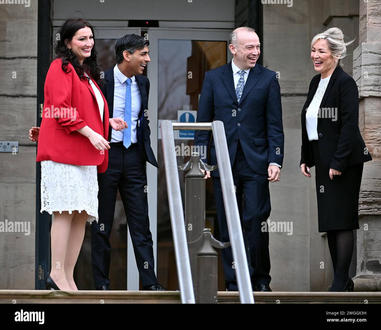 (left-right) Deputy First Minister Emma Little-Pengelly, Prime Minister ...