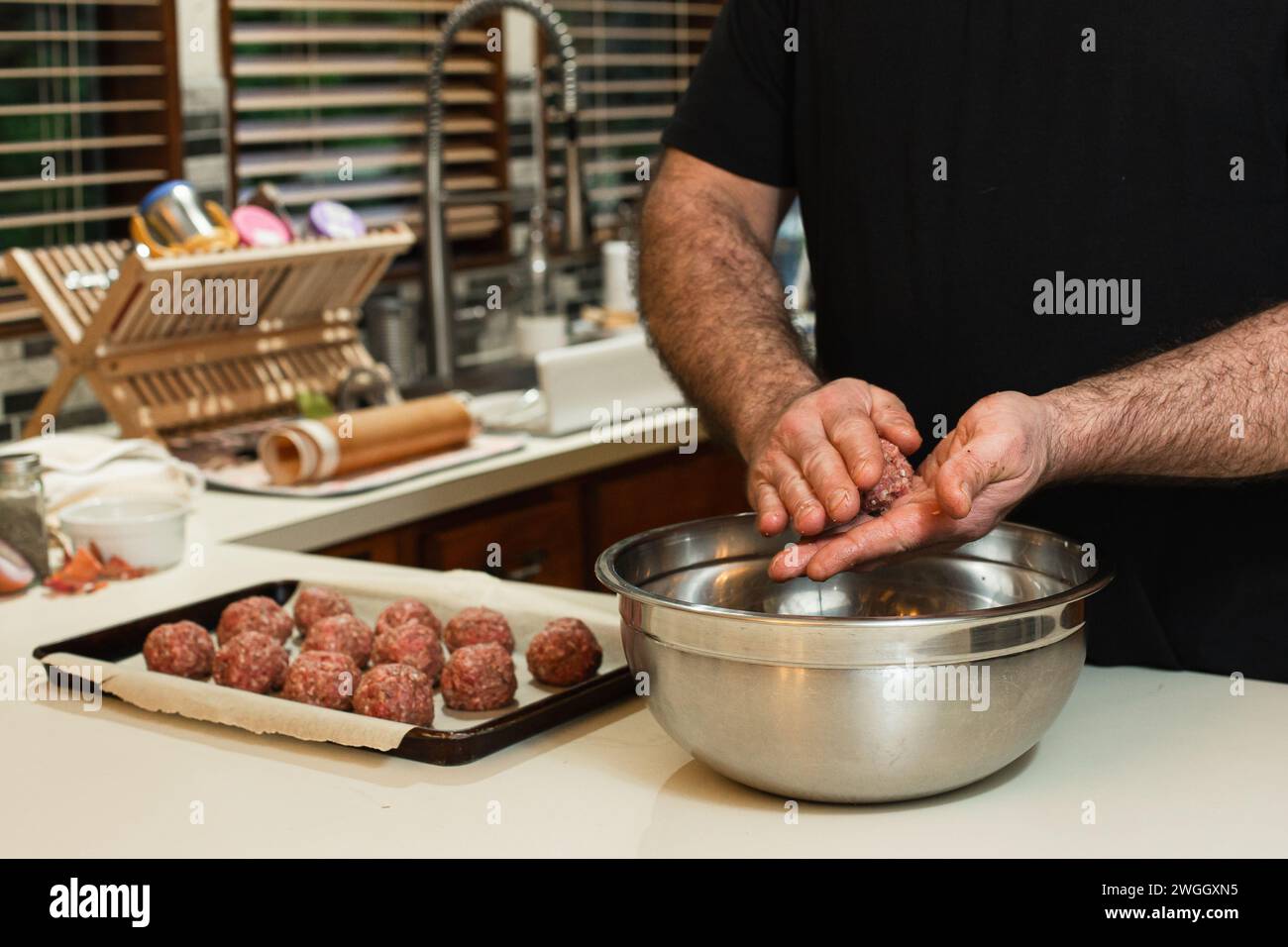 Drying hands on shirt hi-res stock photography and images - Alamy