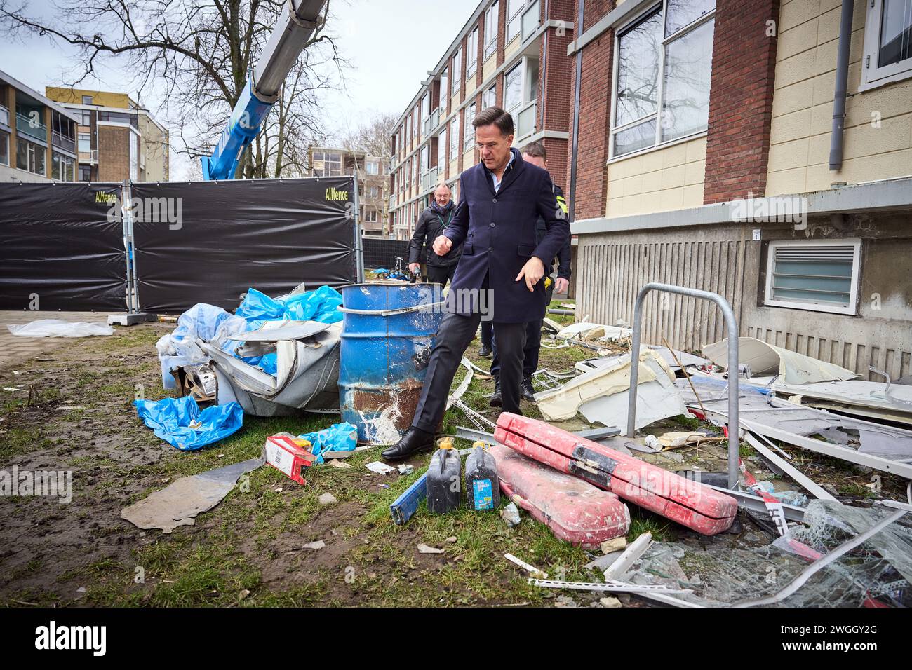 ROTTERDAM - Outgoing Prime Minister Mark Rutte at the building on ...