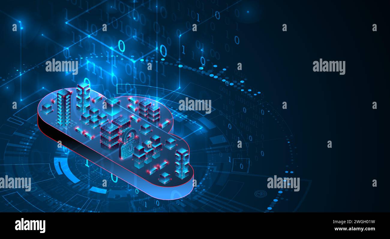 Cloud computing concept. Abstract connection technology background ...