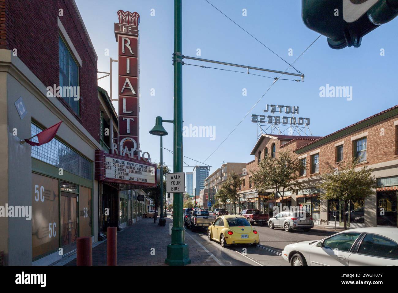 Street view of downtown Tucson, Arizona Stock Photo - Alamy