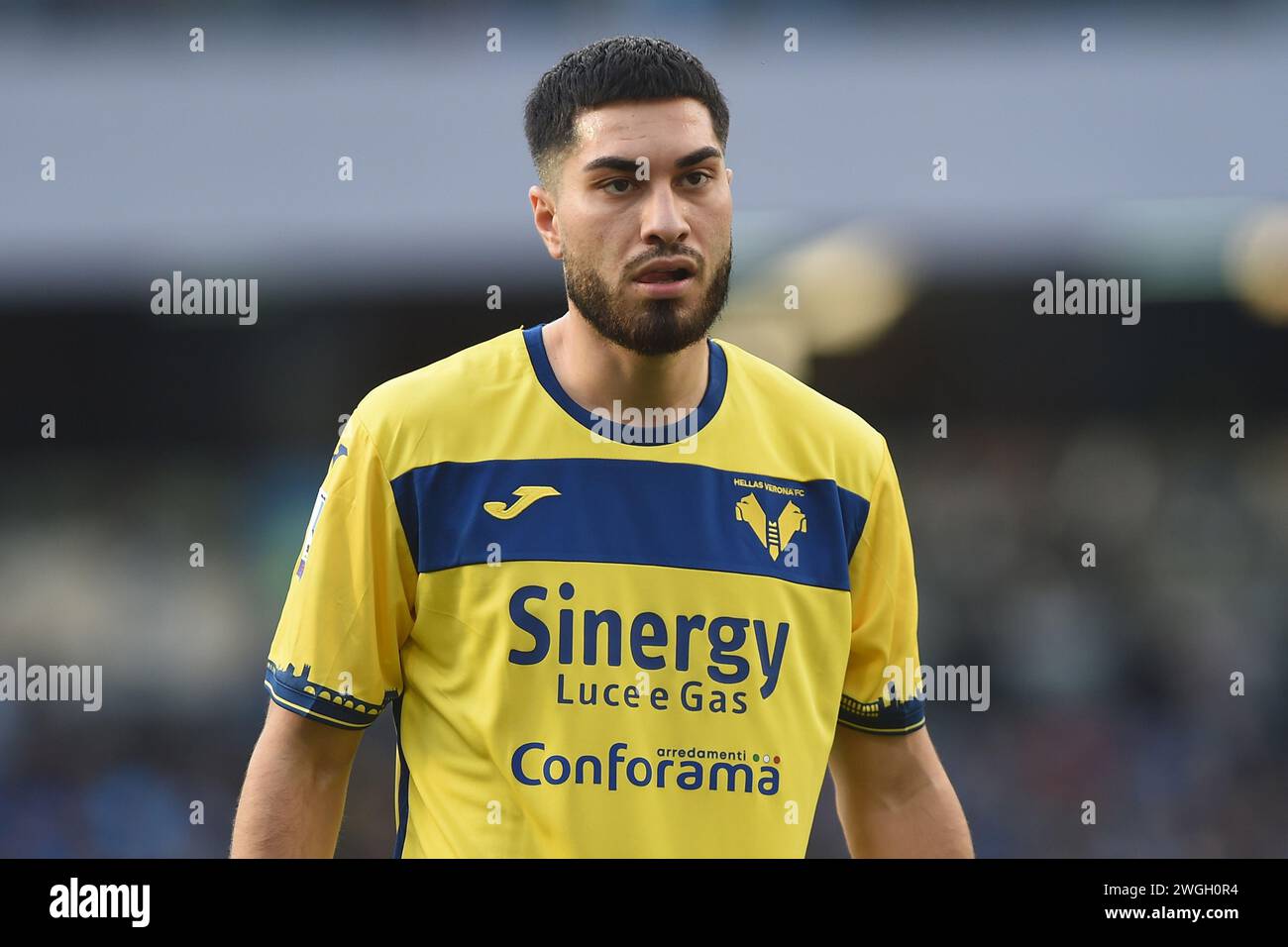 Naples, Italy. 4 Feb, 2024. Suat Serdar of Hellas Verona FC during the ...