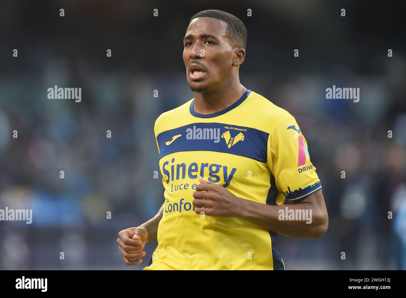 Naples, Italy. 4 Feb, 2024. Jackson Tchatchoua of Hellas Verona FC ...