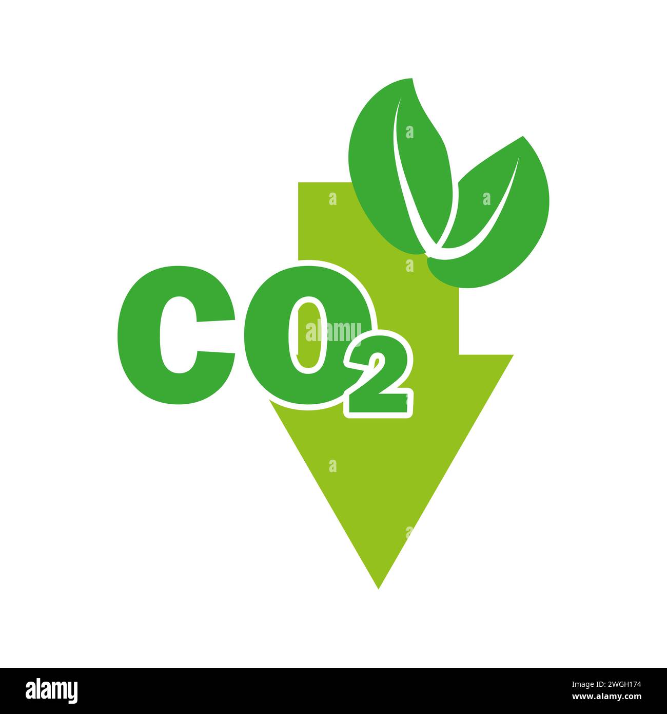 Reducing CO2 emissions sign. Stop climate change symbol. EPS 10. Stock ...