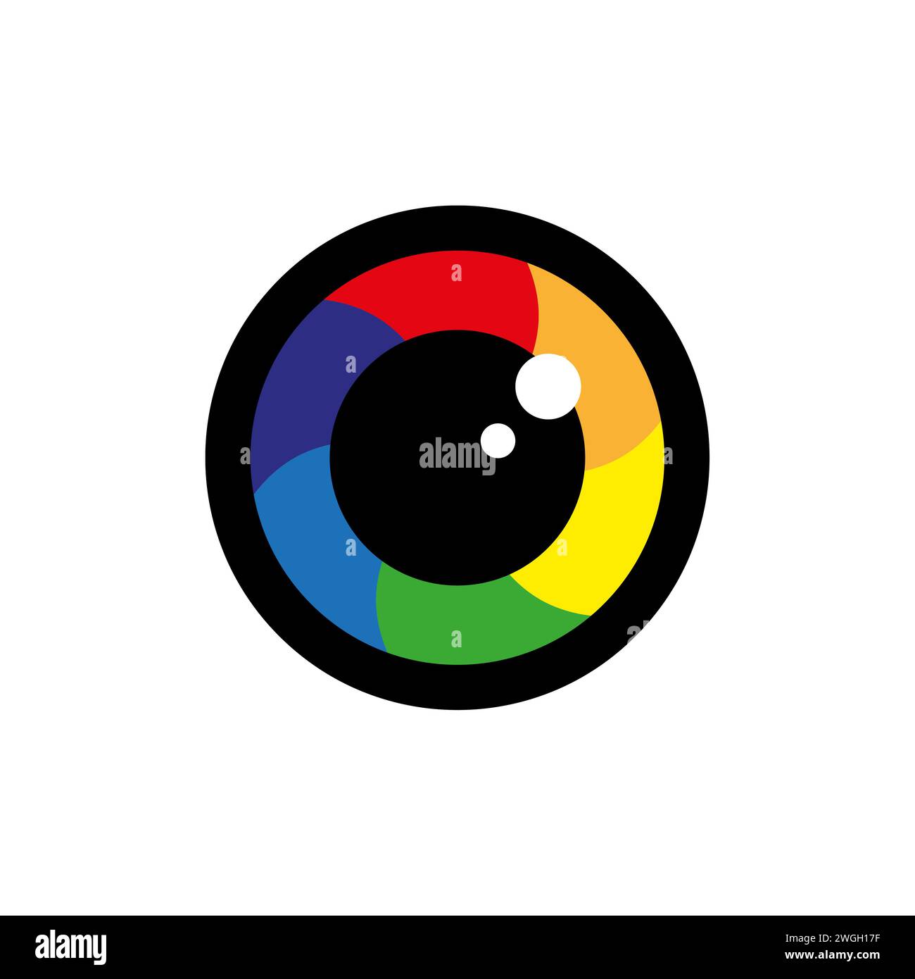 Eye symbol. Concept. Digital vision icon. EPS 10. Stock image Stock ...