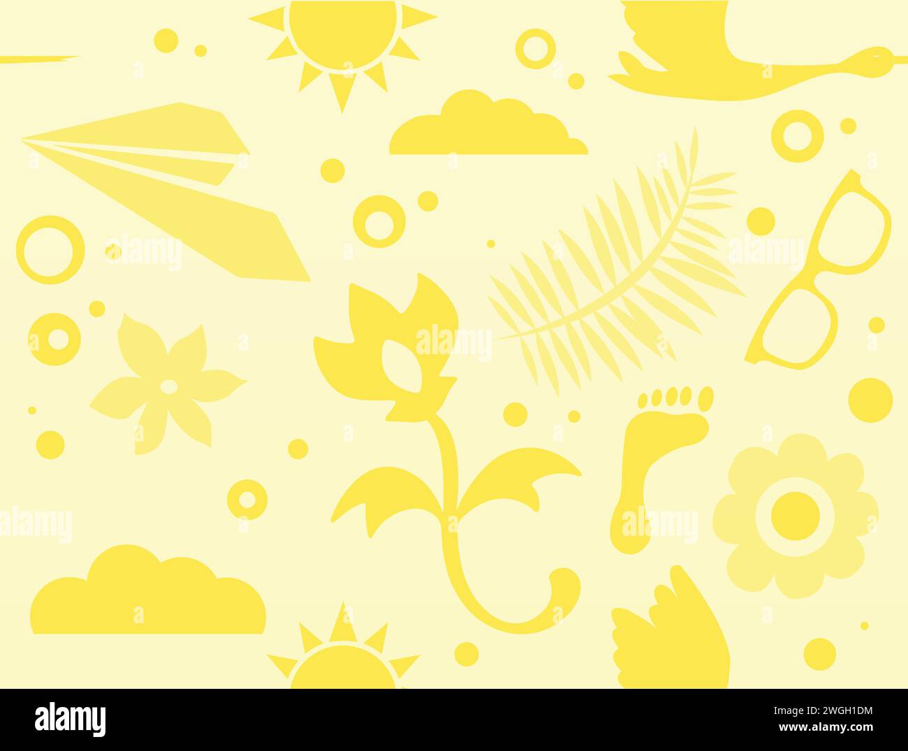 Simple yellow flowers Stock Vector Images - Alamy