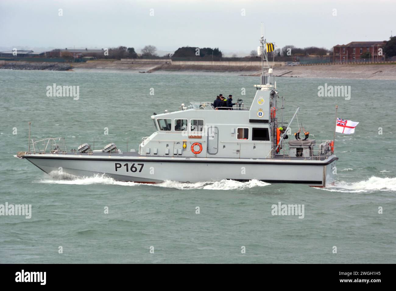 Archer-class patrol ship, HMS Exploit sails from Portsmouth ahead of ...