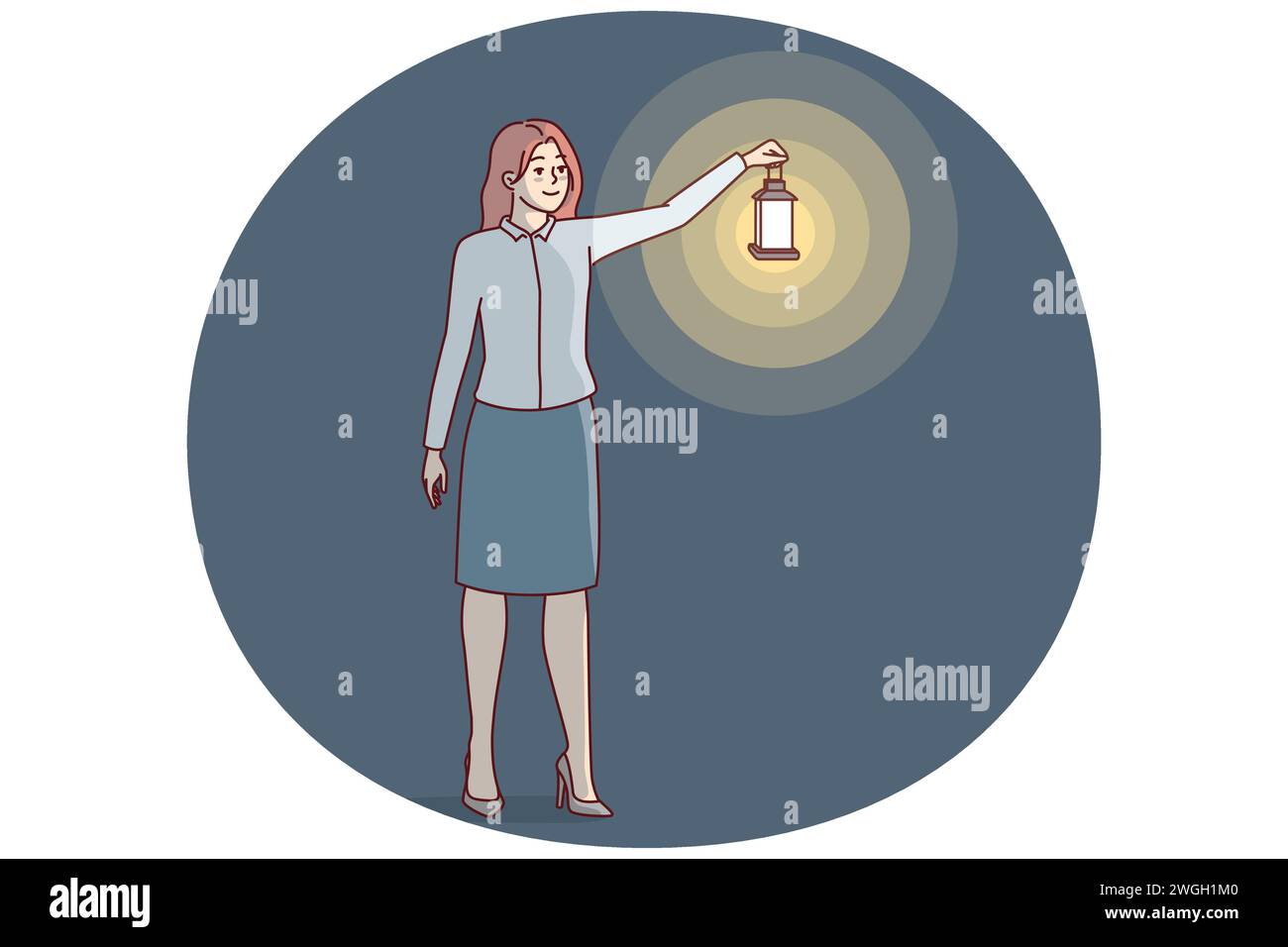 Victorian woman in dark room Cut Out Stock Images & Pictures - Alamy