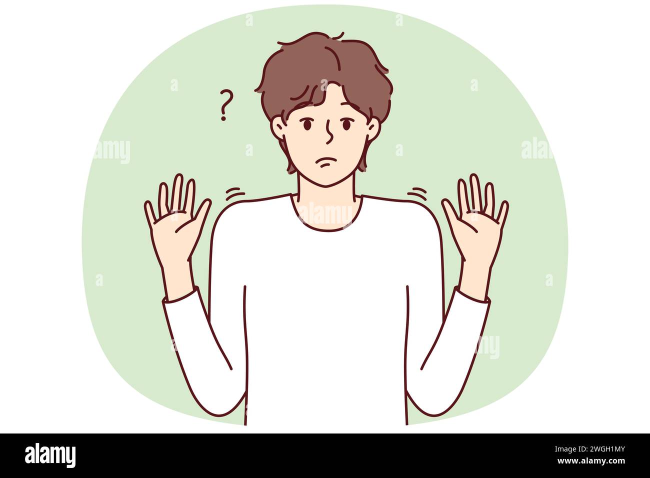 Confused model Stock Vector Images - Alamy