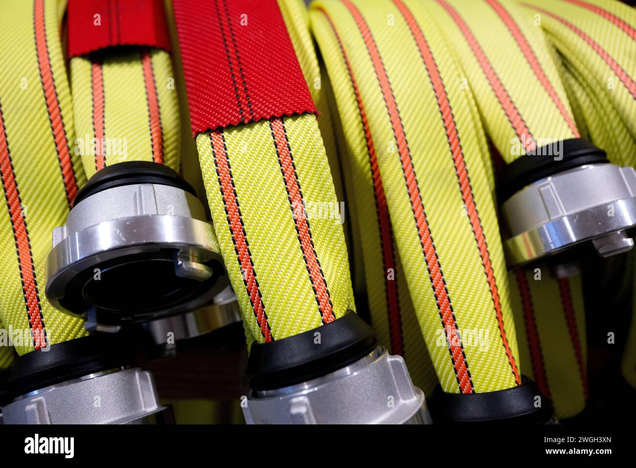 Munich, Germany. 05th Feb, 2024. Hoses from the Munich professional ...