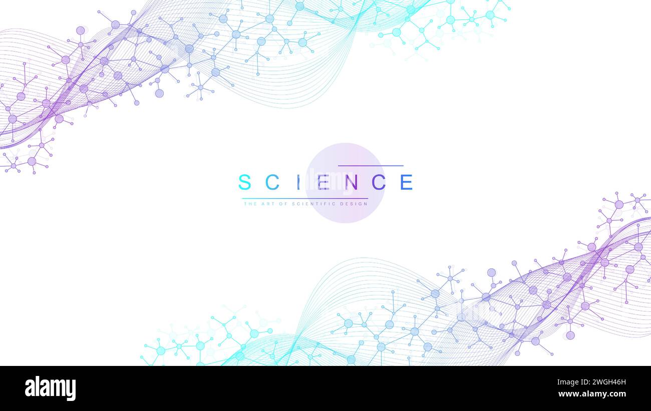 DNA Abstract Background with Deoxyribonucleic Acid Structure and Cell ...