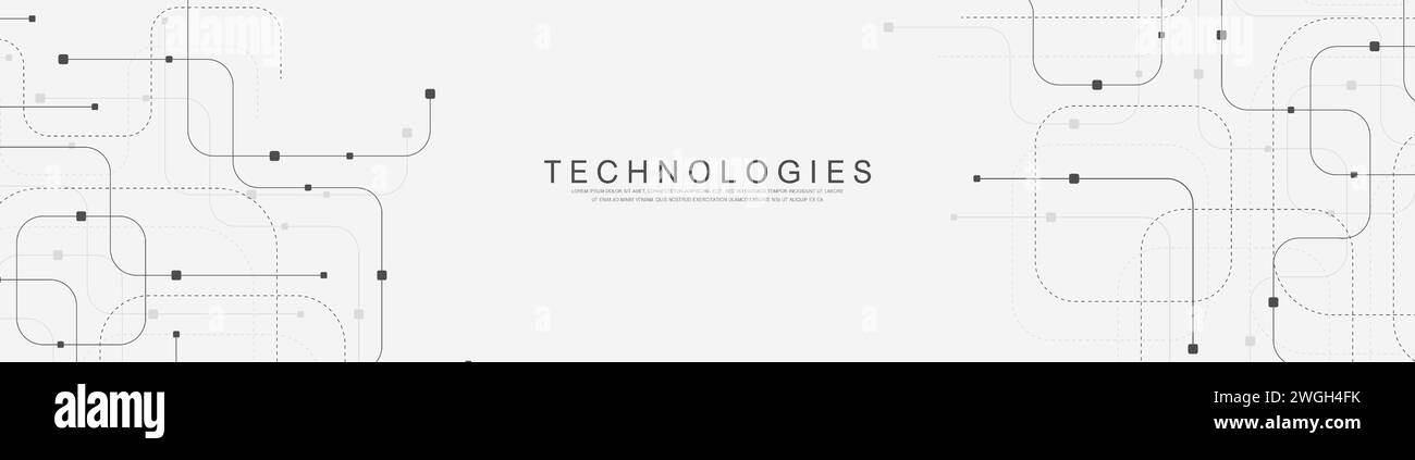 Abstract background with technology circuit board texture. Modern ...