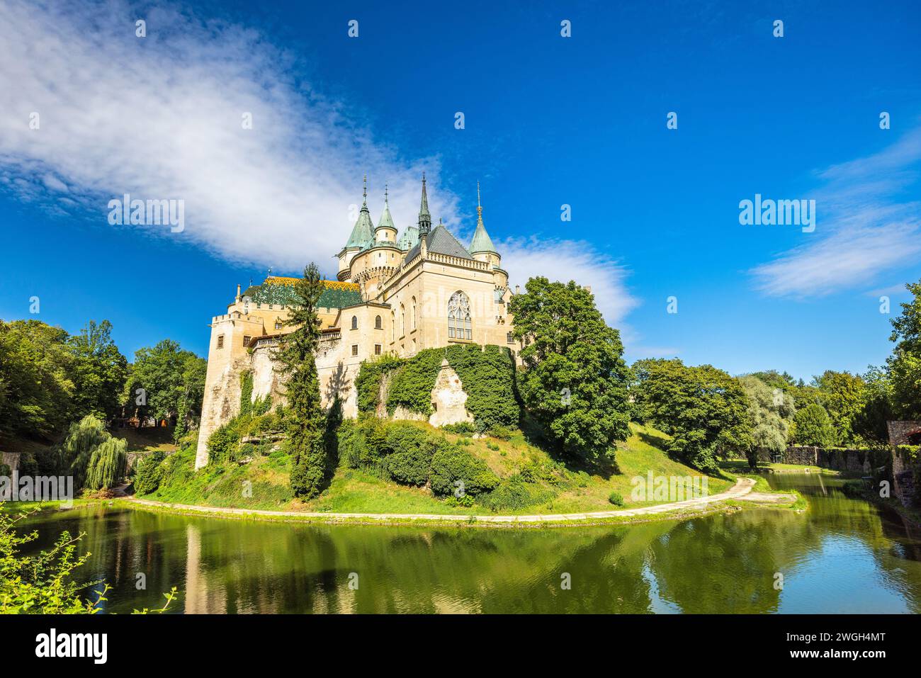 Bojnice Castle, a medieval castle in Bojnice town, Slovakia, Europe ...