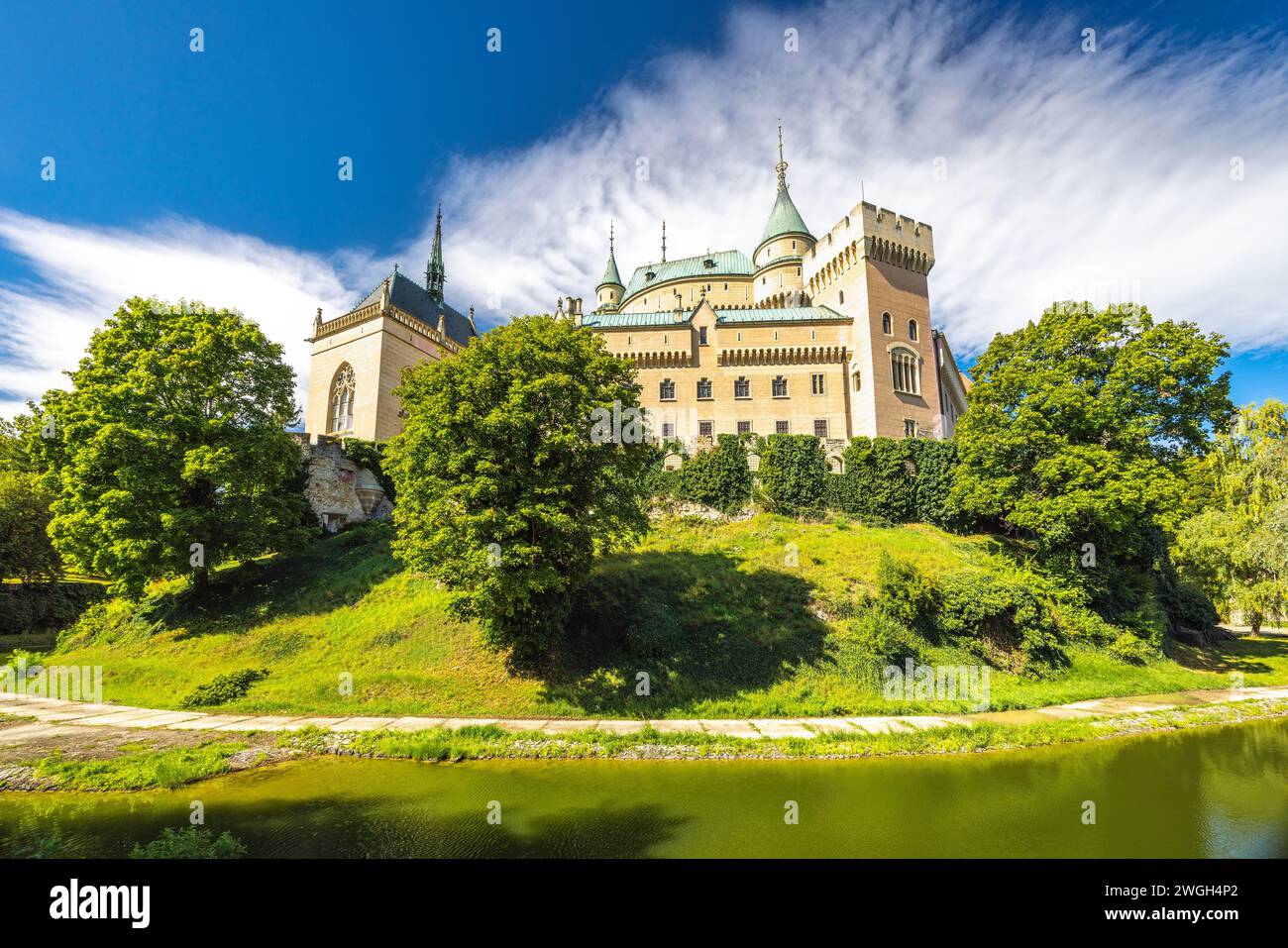 Bojnice Castle, a medieval castle in Bojnice town, Slovakia, Europe ...