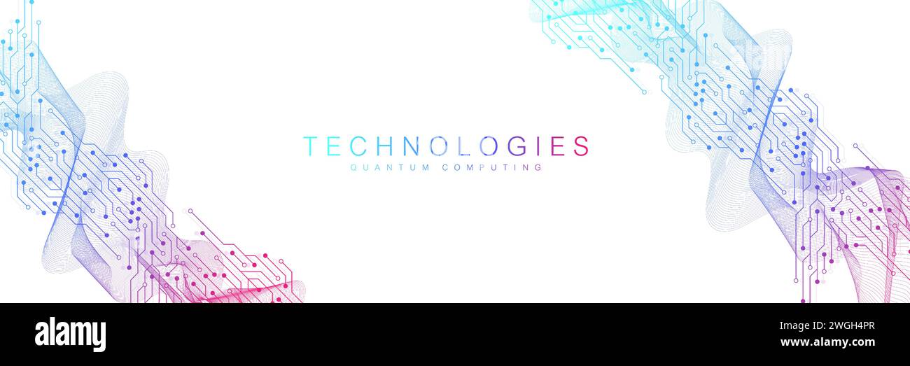 Abstract background with technology circuit board texture. Modern ...