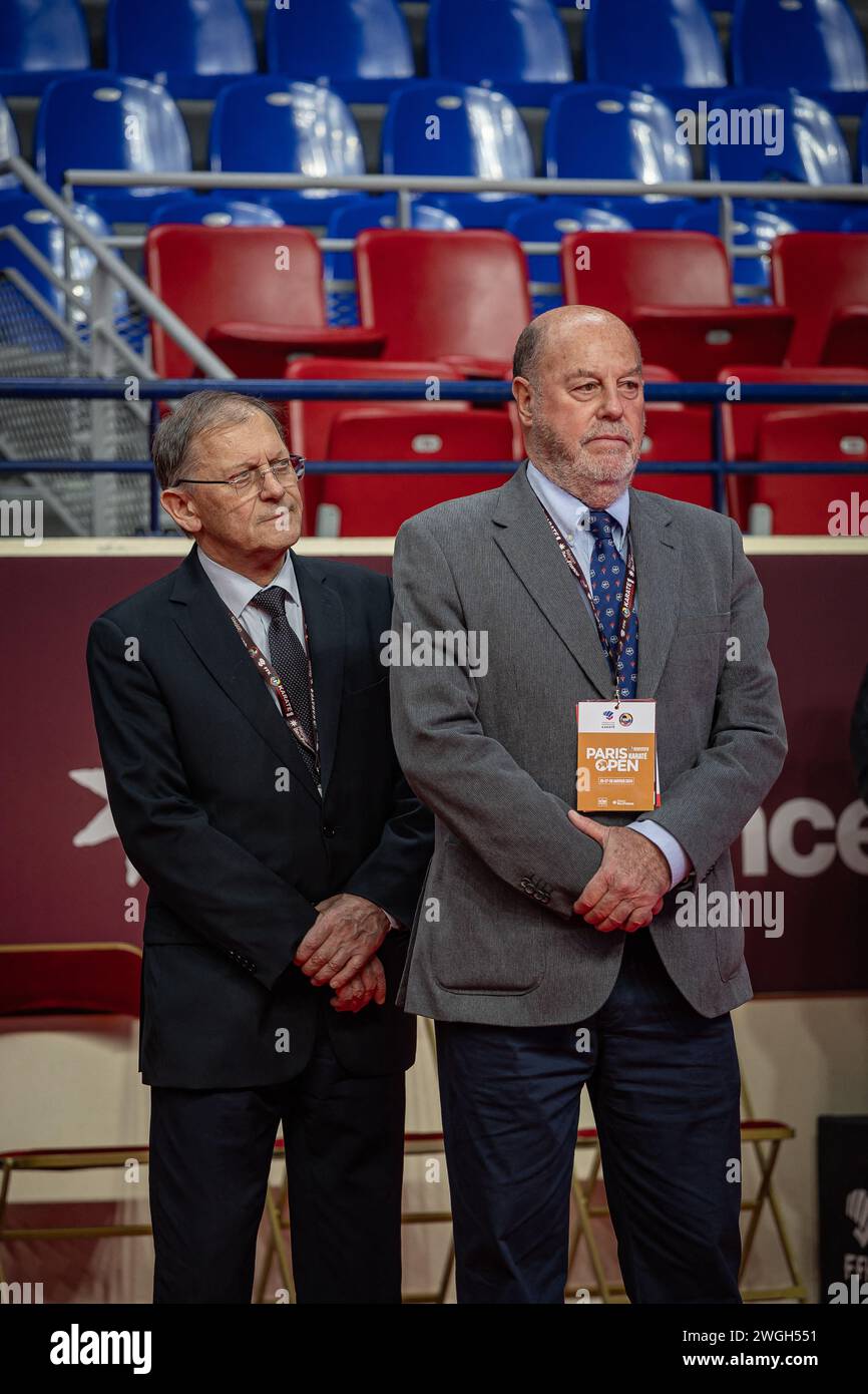 Paris, France. 28th Jan, 2024. The President of the French Karate ...