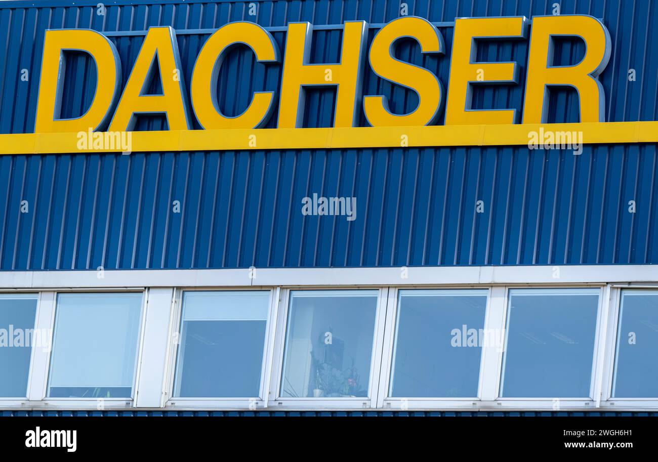 Munich, Germany. 05th Feb, 2024. The lettering "Dachser" is attached to ...