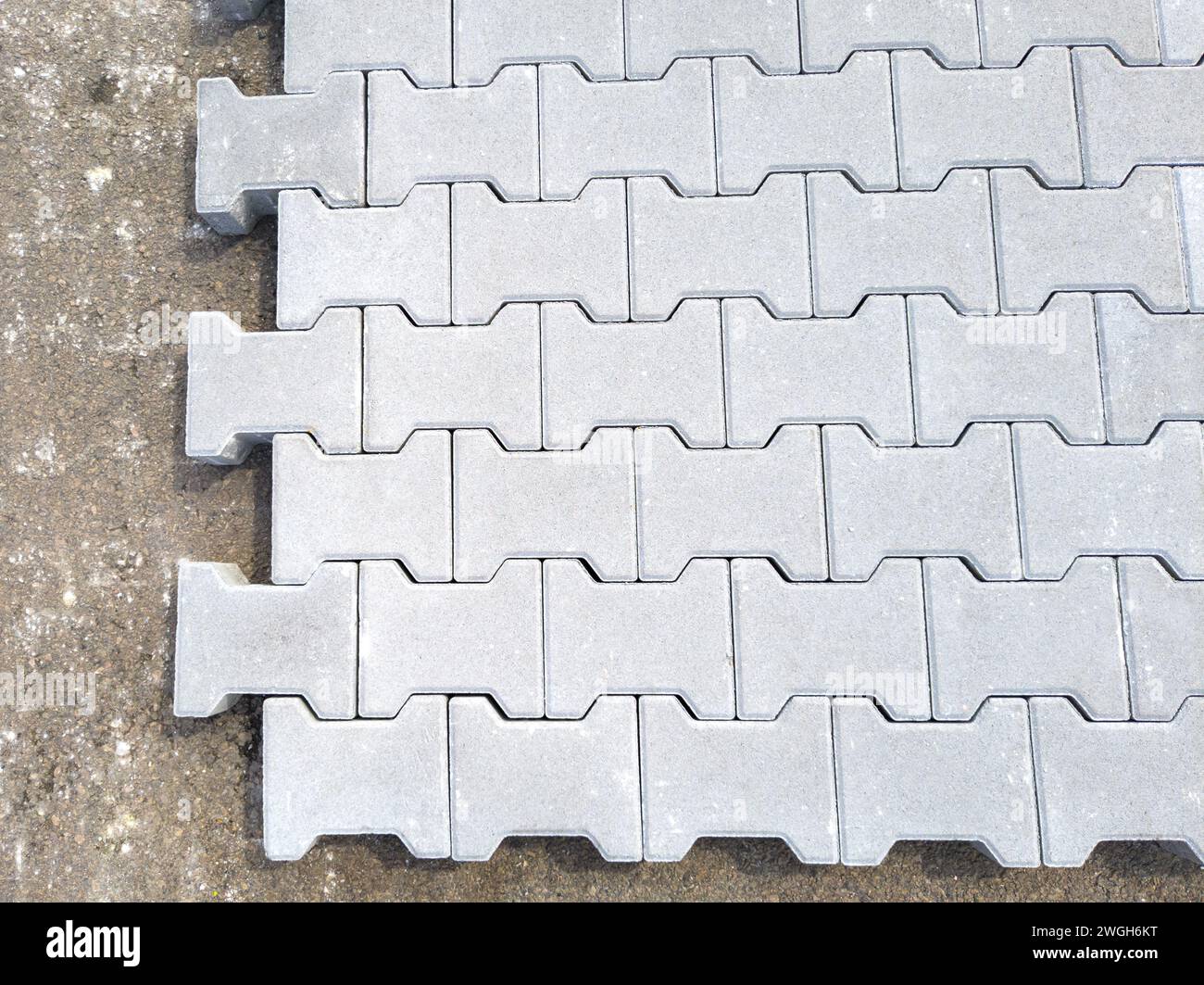 Interlocking concrete blocks hi-res stock photography and images - Alamy
