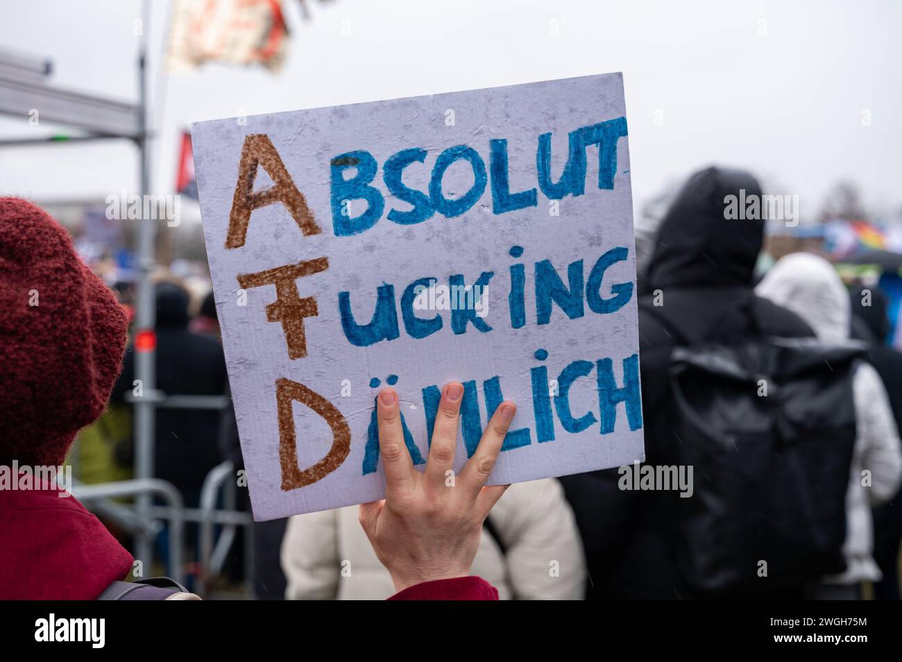 03.02.2024, Berlin, Germany, Europe - Firewall Demonstration Mass ...