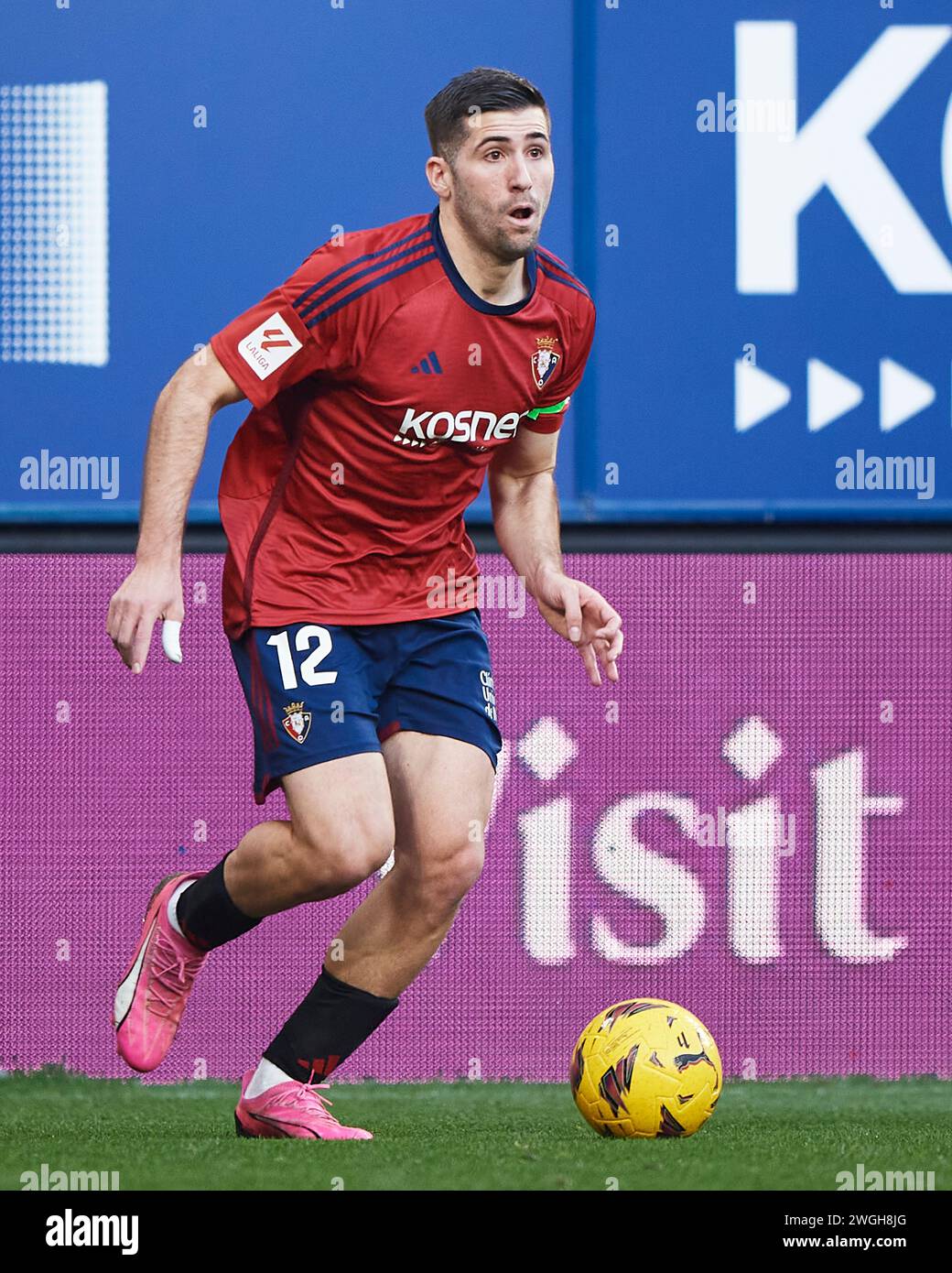 Jesus Areso of CA Osasuna in action during the LaLiga EA Sports match ...