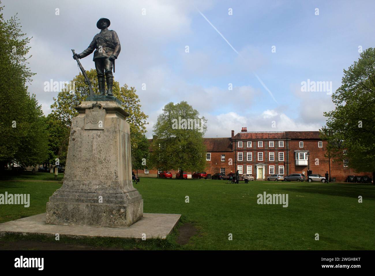 winchester cathedral King's Royal Rifle Corp War memorial Bronze Statue ...