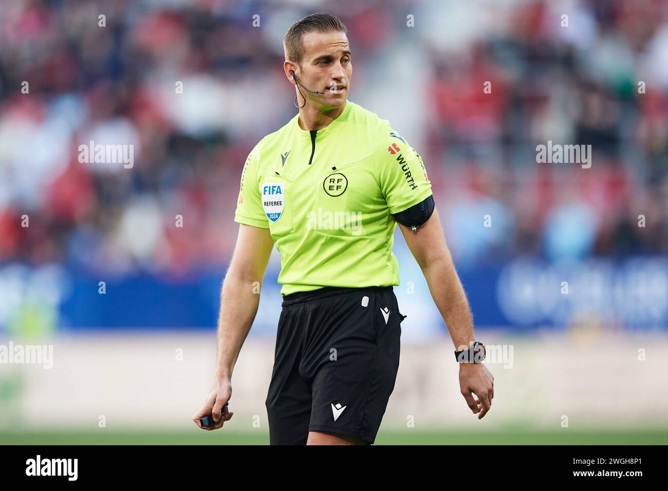 Spanish referee Javier Alberola Rojas looks on during the LaLiga EA ...