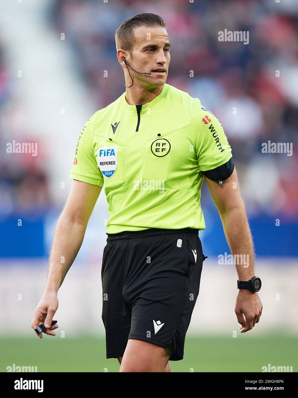 Spanish referee Javier Alberola Rojas looks on during the LaLiga EA ...