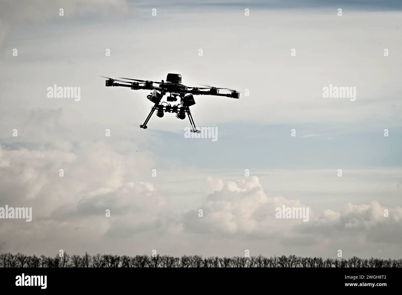 ZAPORIZHZHIA, UKRAINE - FEBRUARY 2, 2024 - A Vampire drone, a Ukrainian ...