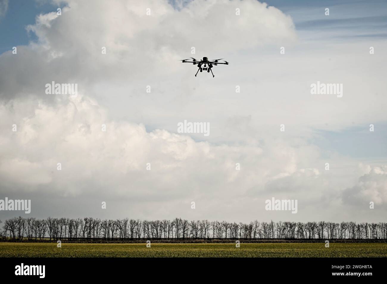 ZAPORIZHZHIA, UKRAINE - FEBRUARY 2, 2024 - A Vampire drone, a Ukrainian ...