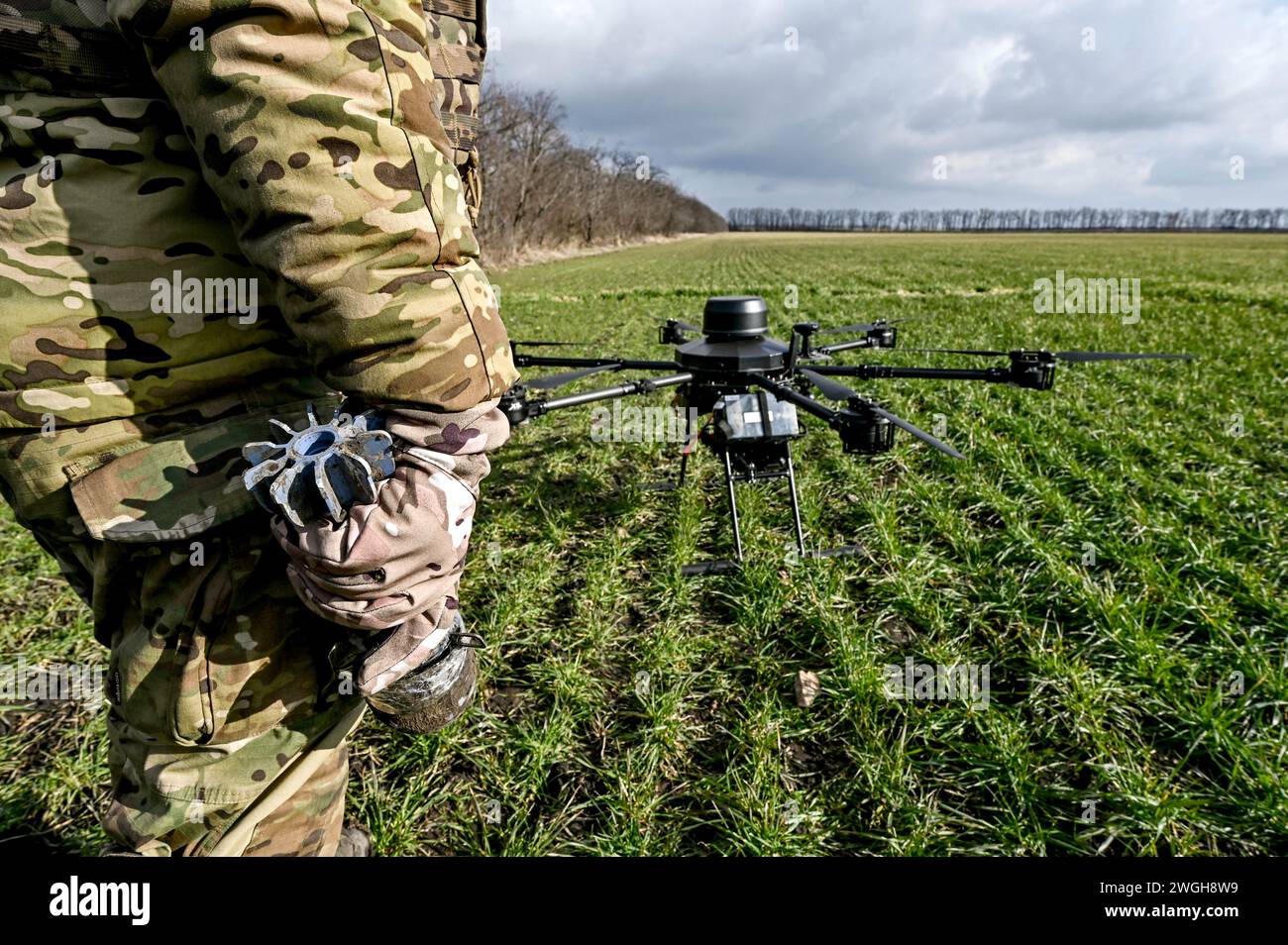 ZAPORIZHZHIA, UKRAINE - FEBRUARY 2, 2024 - A Vampire drone, a Ukrainian ...