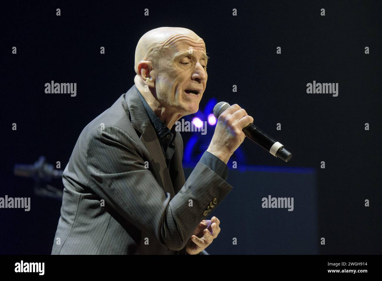Peppe Servillo performs during the show of Tosca “D’Altro Canto Napoli ...