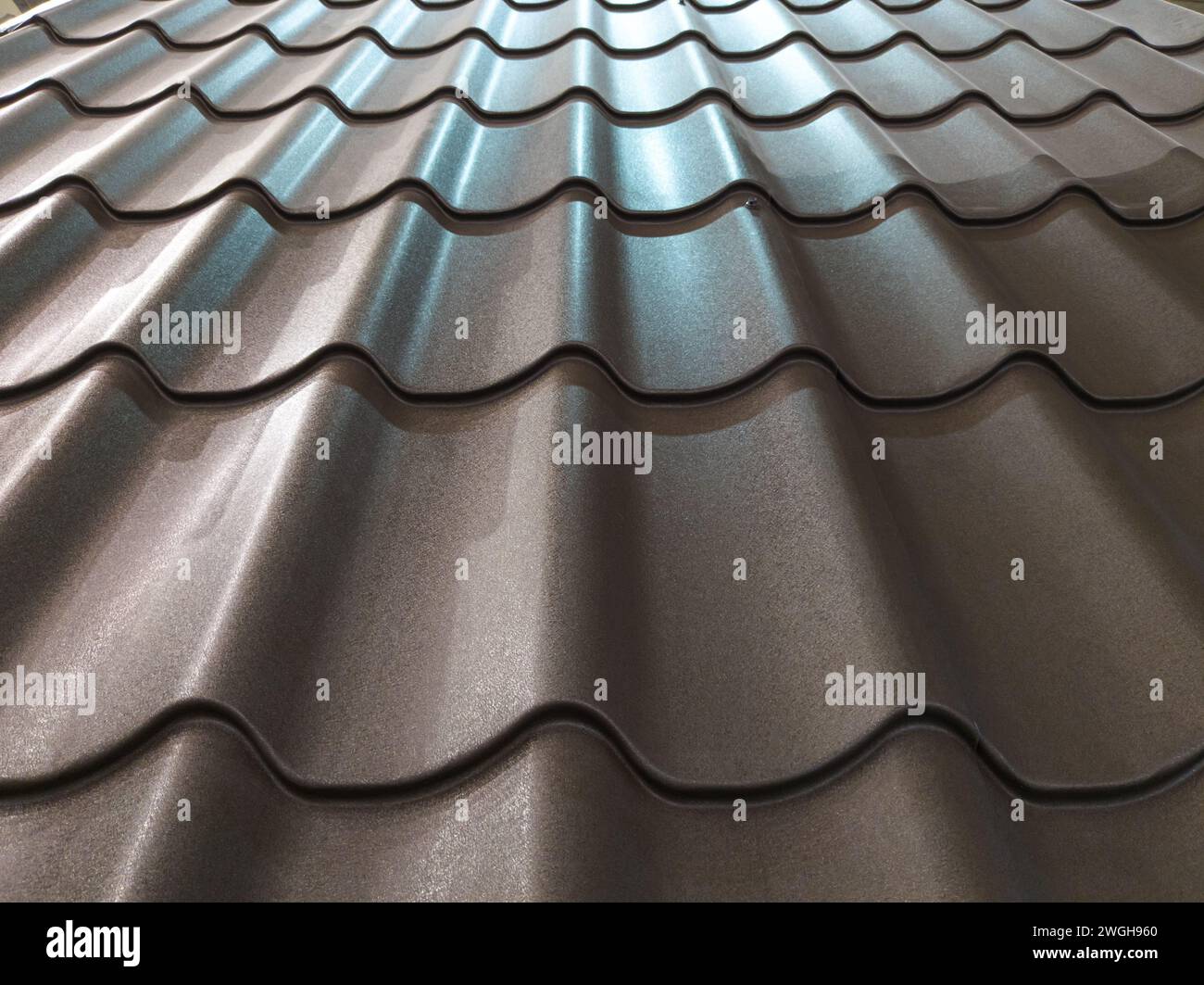 metal roofing with matt finish Stock Photo - Alamy