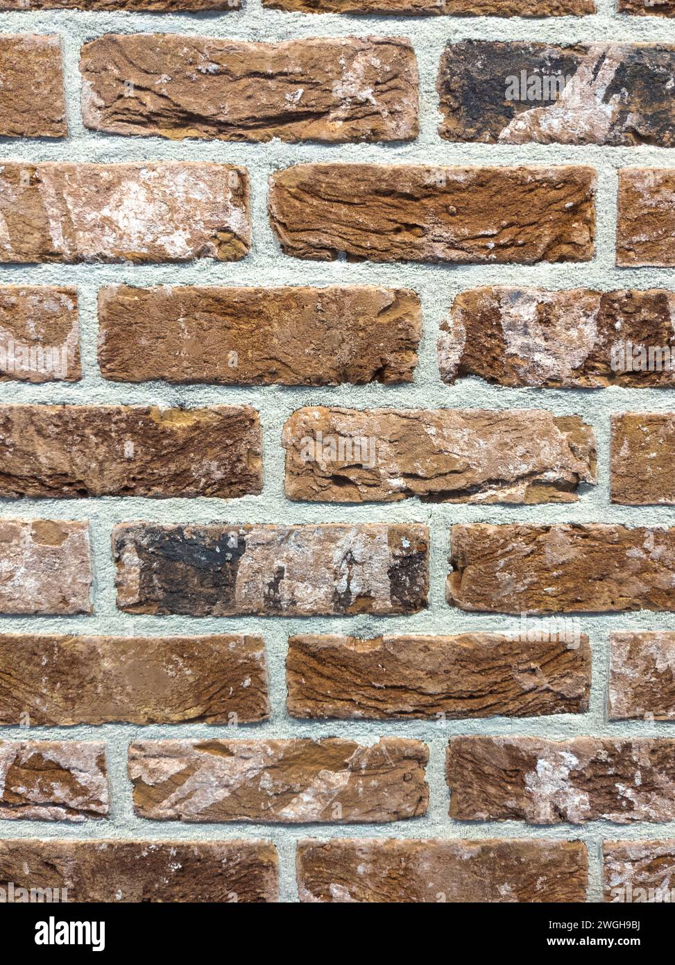 brown brick wall with detailed grooves Stock Photo - Alamy
