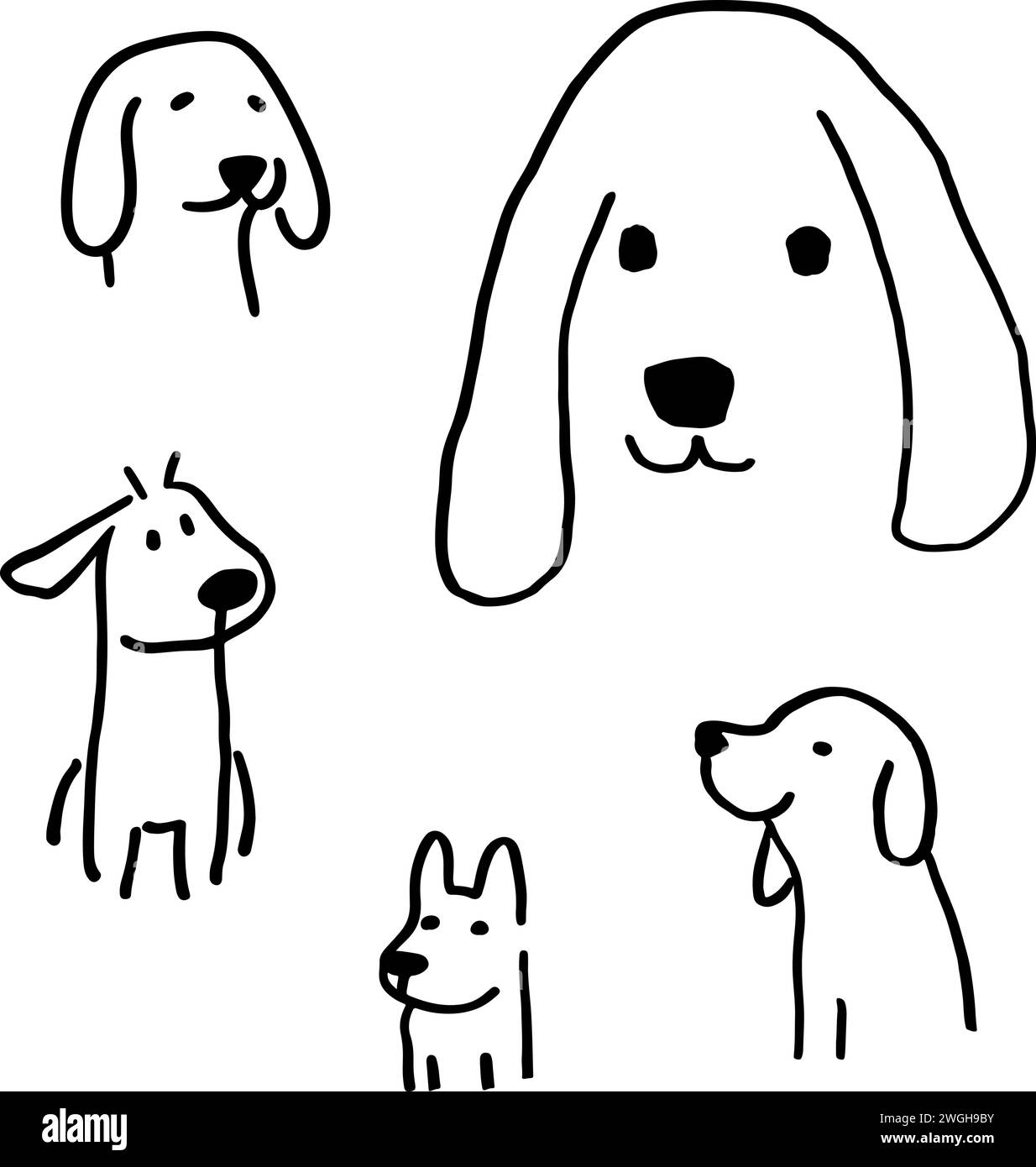 Funny cute baby dog Black and White Stock Photos & Images - Alamy