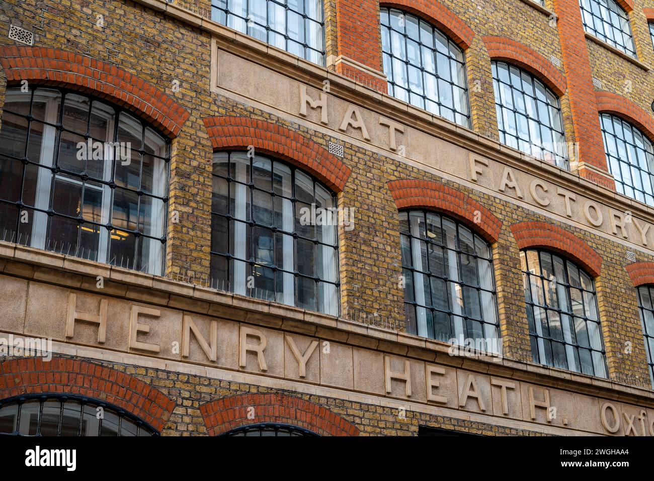 Hat Factory - Henry Heath Oxford Street old sign, London, England, UK ...