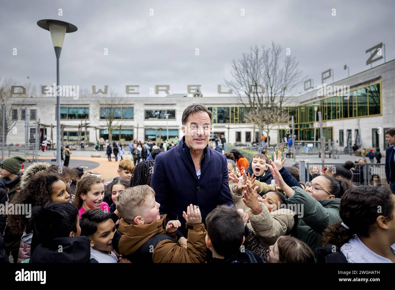 ROTTERDAM - Outgoing Prime Minister Mark Rutte leaves after a working ...