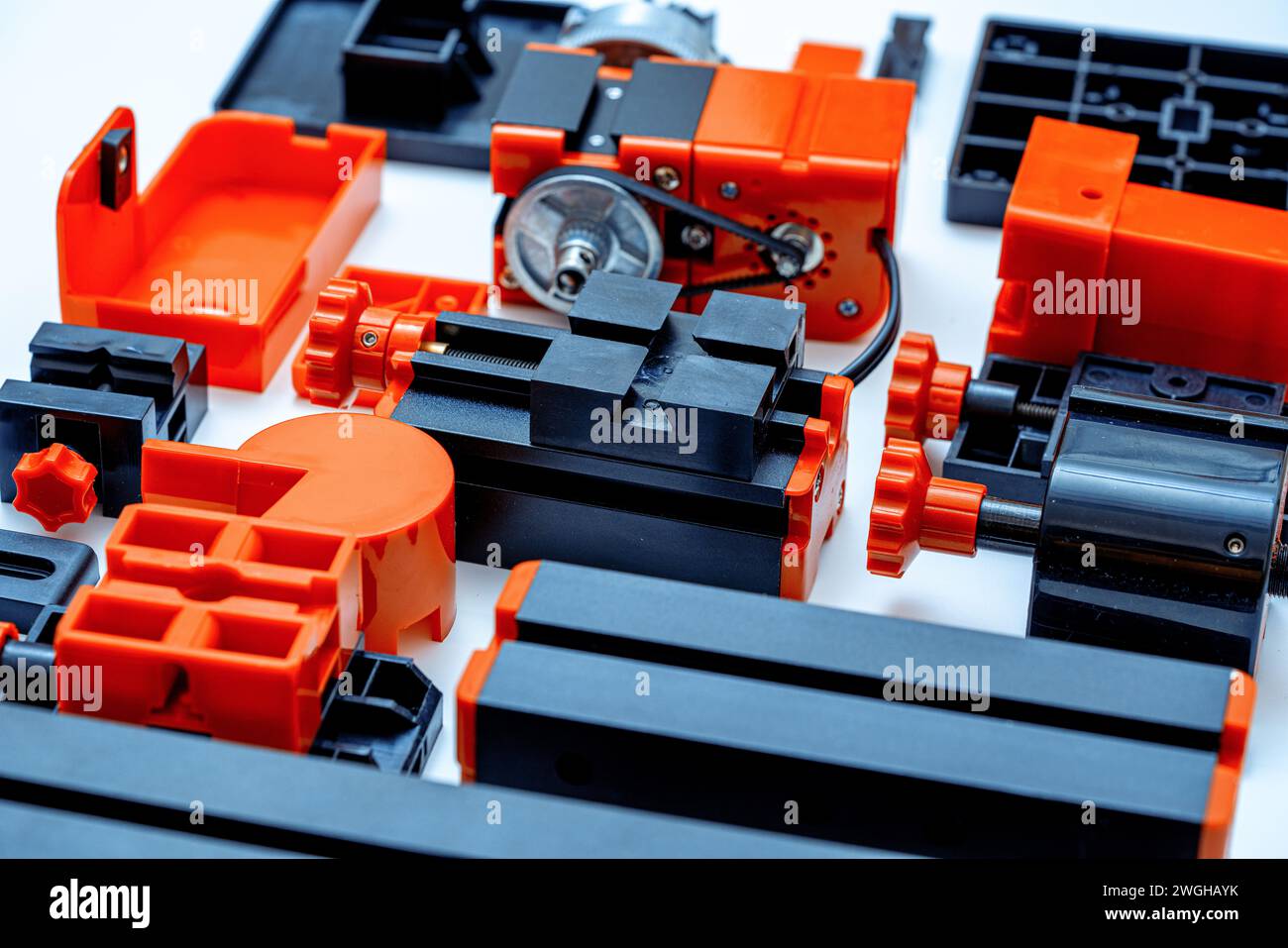 kit for assembling an hobby amateur lathe Stock Photo - Alamy