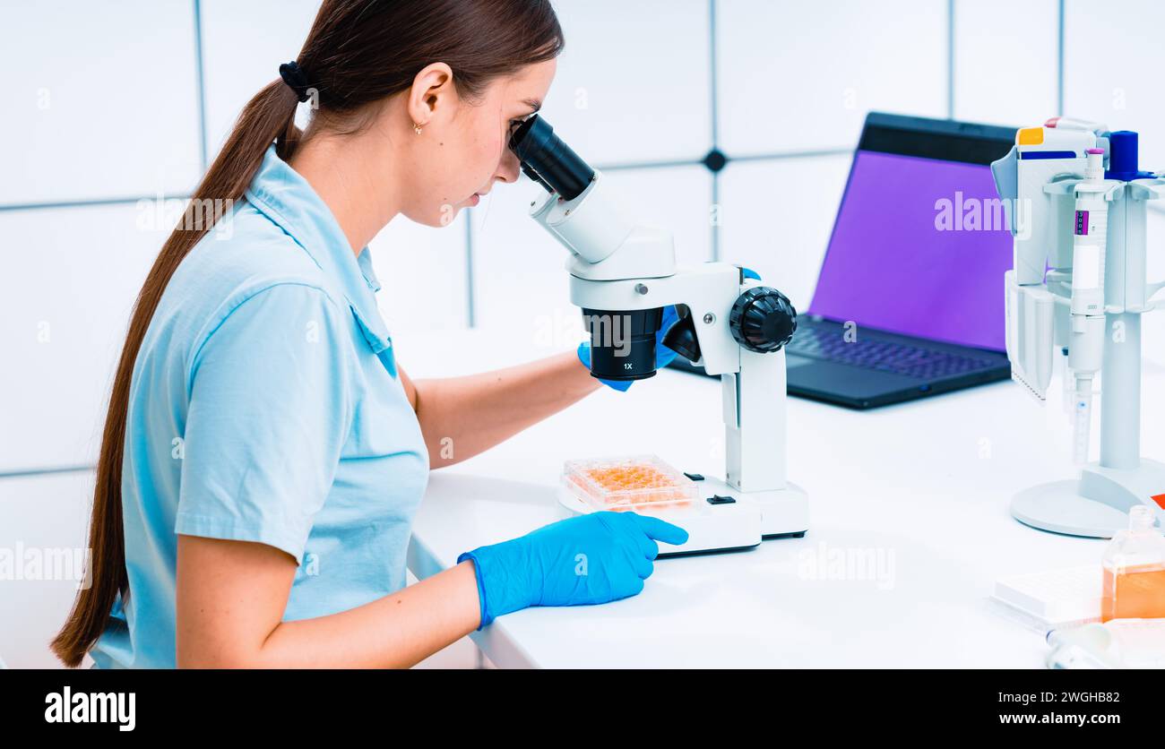 Working in his laboratory hi-res stock photography and images - Alamy