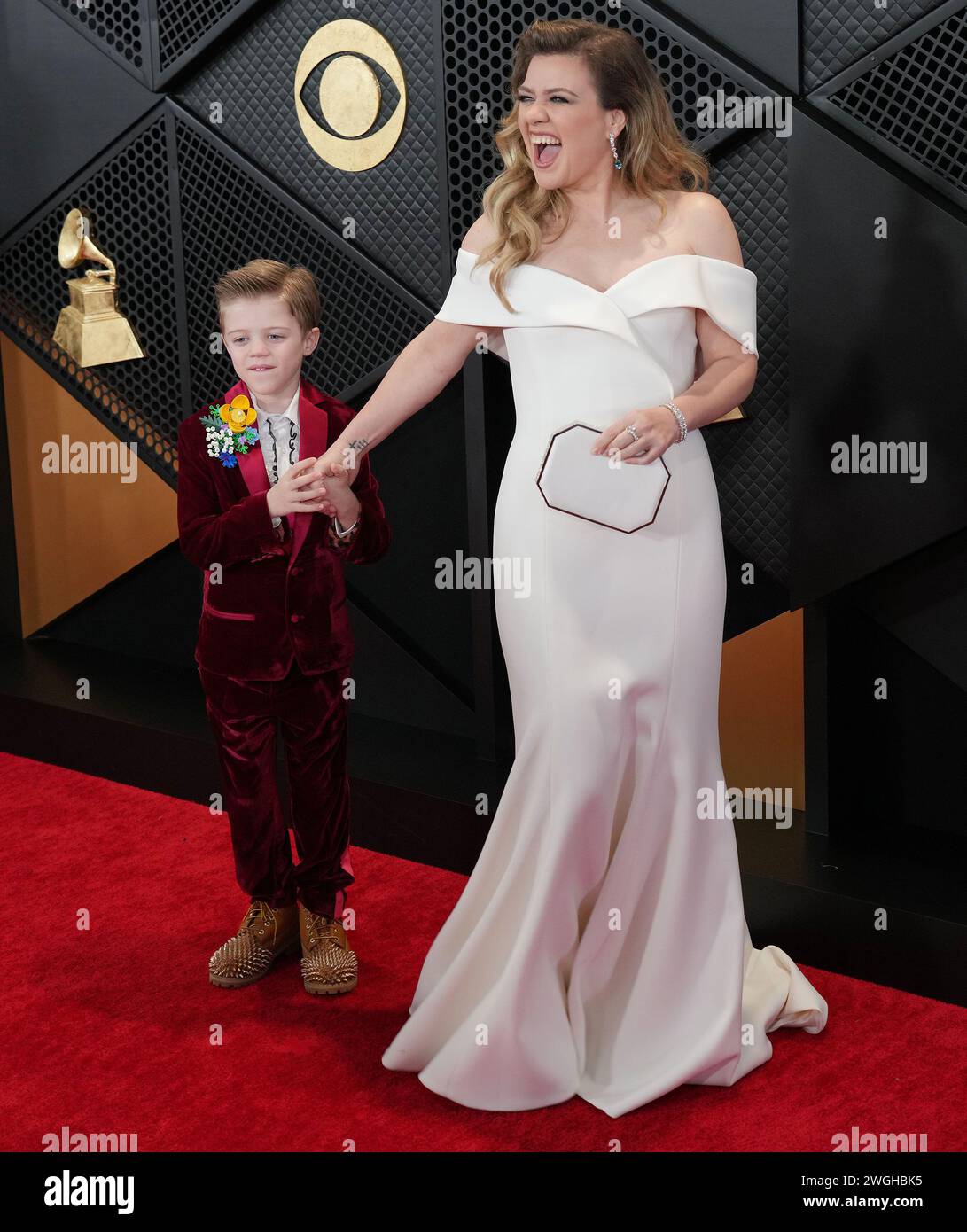 Los Angeles, USA. 04th Feb, 2024. (L-R) Remington Alexander and Kelly ...
