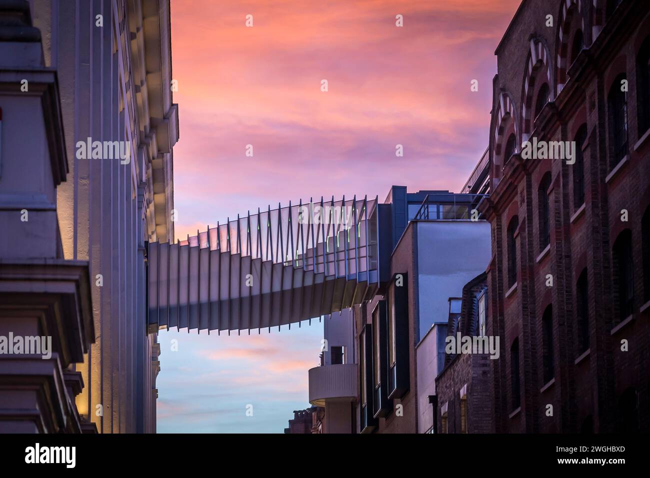 The Bridge of Aspiration above Floral Street connecting the Royal ...