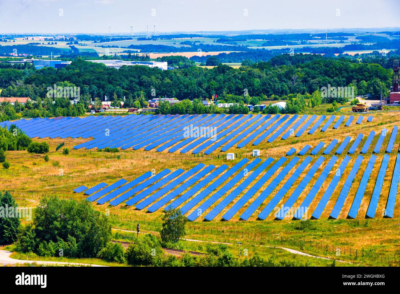 solar cell plantation for renewable energy production Stock Photo - Alamy